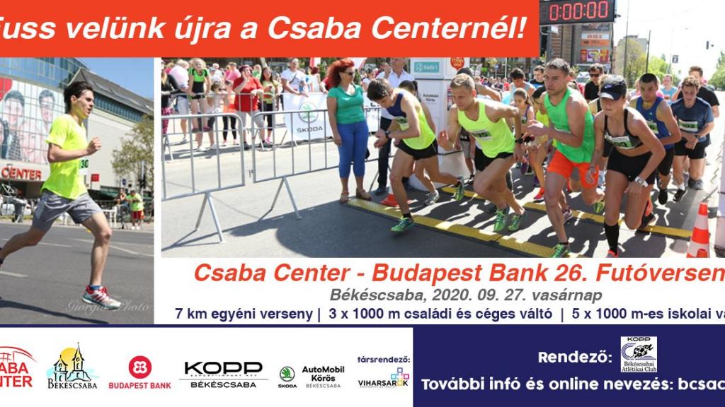 Csaba Center - Budapest Bank 41. Gyalogló Gála és 26. Utcai Futóverseny